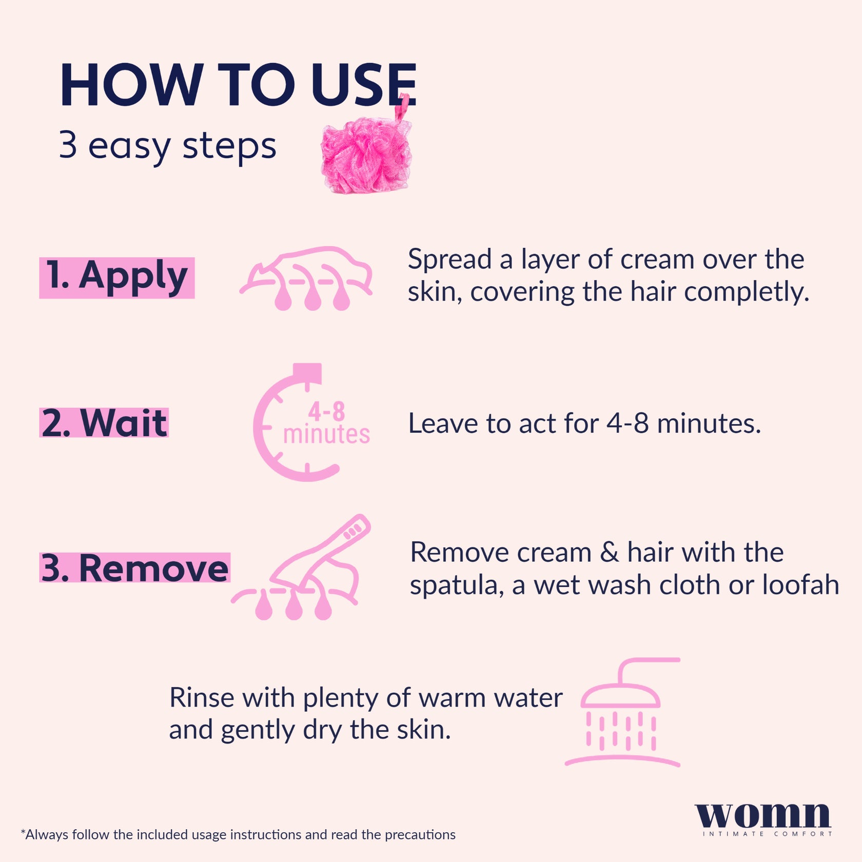 womn INTIMATE COMFORT Hair Removal Cream