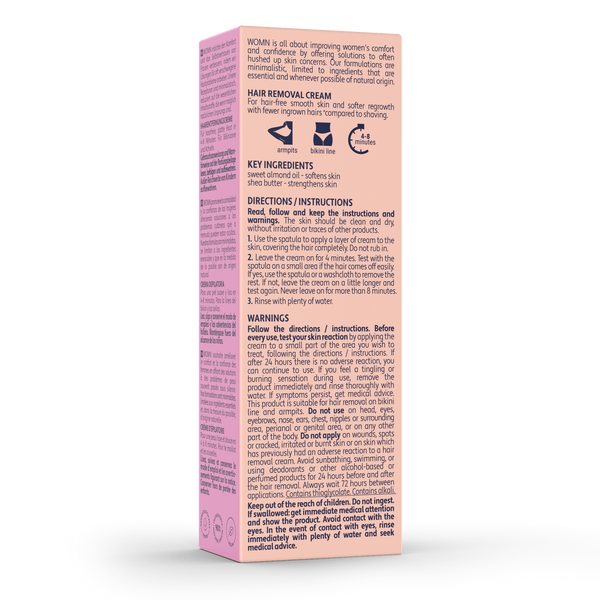 Hair Removal Cream – For Full Bikini, Pubic Area & Bum | 100 ml – womn