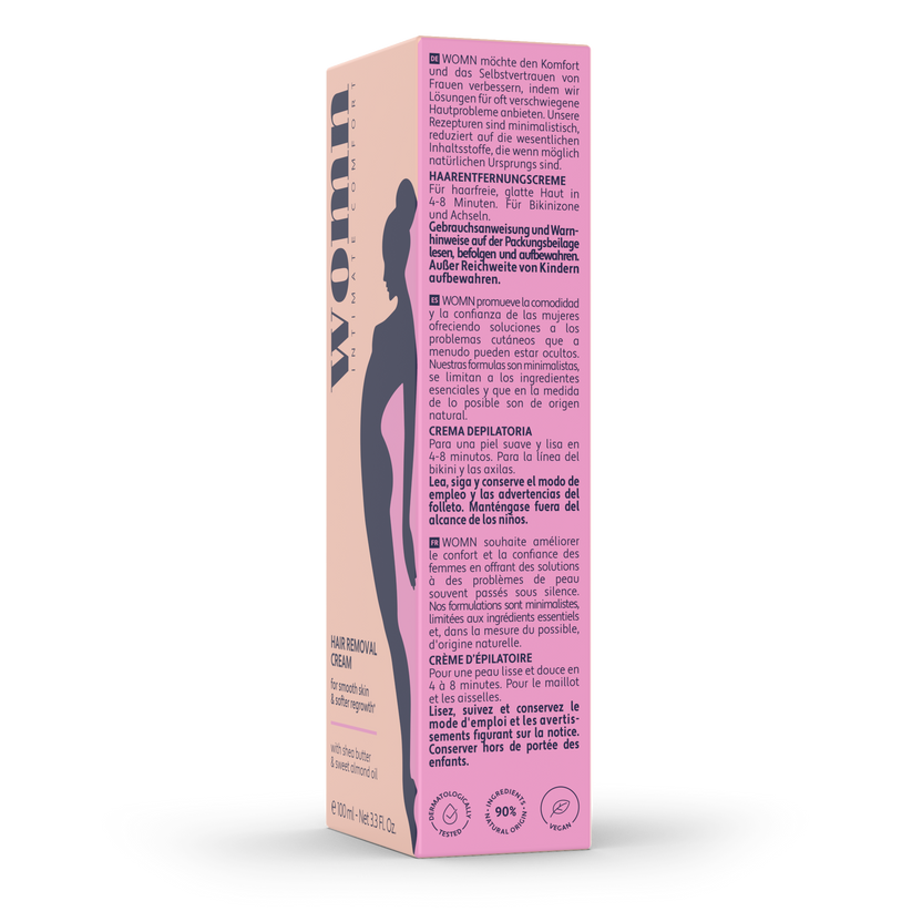Hair Removal Cream – For Full Bikini, Pubic Area & Bum | 100 ml – womn